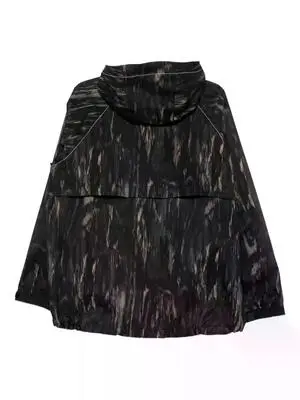 AND WANDER Zip-pocket Jacket With All-over Pattern