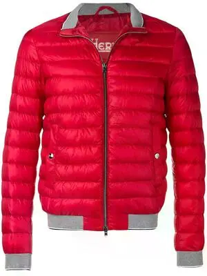 Herno Quilted High Neck Jacket - Red