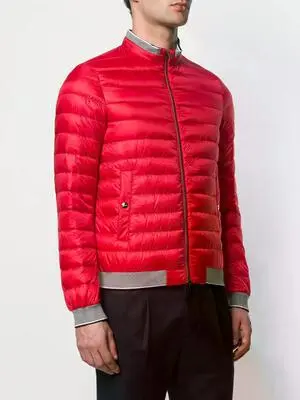 Herno Quilted High Neck Jacket - Red