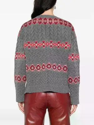 CECILIA PRADO Patterned Crew Neck Sweater