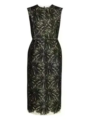 Erdem Sleeveless Lace Midi Dress - Black