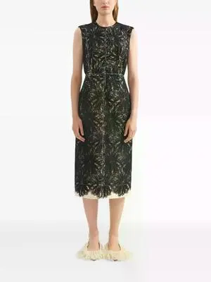 Erdem Sleeveless Lace Midi Dress