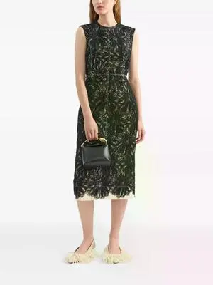 Erdem Sleeveless Lace Midi Dress
