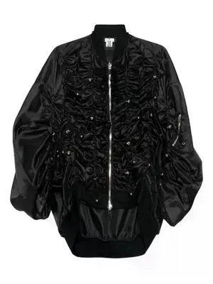Noir Kei Ninomiya Ruched Zip-up Jacket