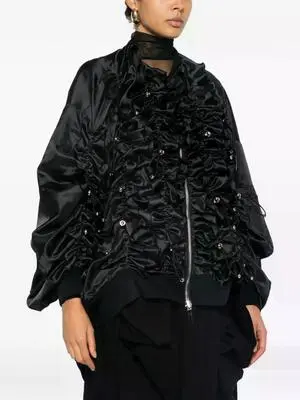 Noir Kei Ninomiya Ruched Zip-up Jacket