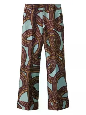 La DoubleJ Hendrix Jacquard Tailored Trousers - Blue