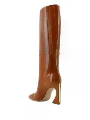 Fendi 95mm Arco Heel Knee-high Boots - Brown