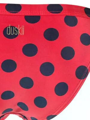 DUSKII Cerise Banded Bikini Bottoms