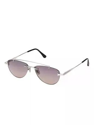 TOM FORD Browline Sunglasses - Silver