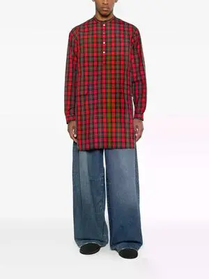 Undercover Plaid Pocket Shirt - Red
