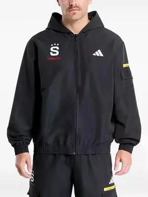 Adidas X Footshop X Sparta Logo-detailed Jacket - Black