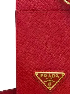 Prada Logo-plaque Lanyard Cardholder