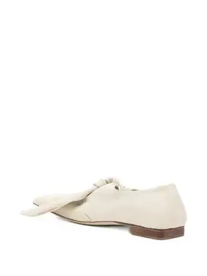 UMA WANG Ecru Loafers With Bow Detailing