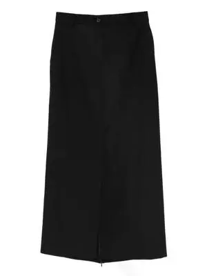FRENKEN Triple Slit Skirt - Black