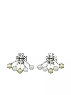 Tory Burch Moondance Front-back Earrings - Silver