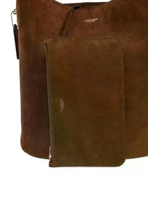 COACH Bleecker Leather Bucket Bag - Brown