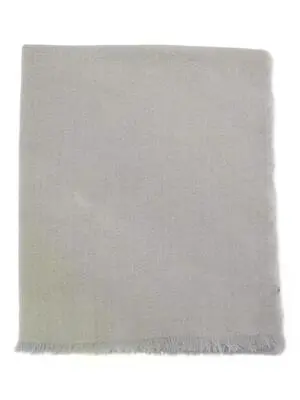 Destin Fringed-detail Scarf - Grey
