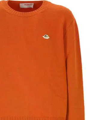 Fiorucci Logo Appliqué Crew Neck Sweater