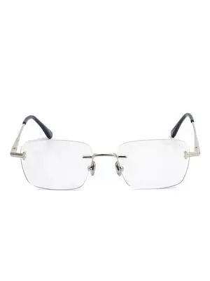 TOM FORD Rectangle Rimless Eyeglasses - Silver