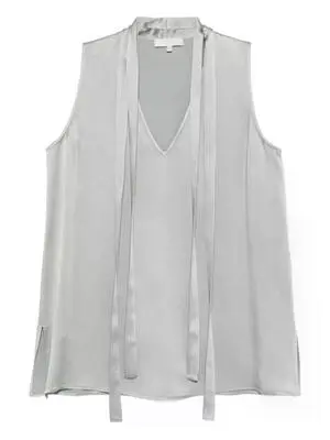 Antonelli Firenze Abelia Tie-neck Blouse - Grey