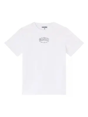 GANNI Essential Organic Cotton T-shirt - White