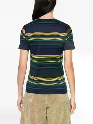 Miu Miu Striped Pocket T-shirt