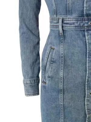 7 For All Mankind Denim Midi Dress