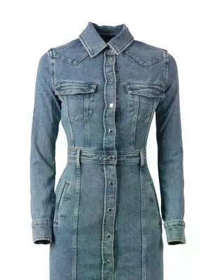7 For All Mankind Denim Midi Dress