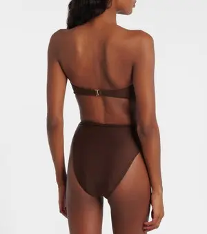 SAME High-rise Bikini Bottoms - Brown