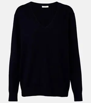 Vince Cashmere V-neck Sweater - Blue