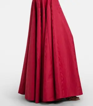 EMILIA WICKSTEAD Gracia Pleated Mikado Bustier Dress