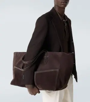 METIER Sergeant Suede Duffel Bag - Brown