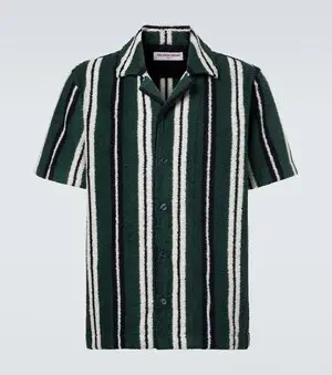 Orlebar Brown Griffith Striped Terry Bowling Shirt - Multicoloured