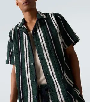 Orlebar Brown Griffith Striped Terry Bowling Shirt - Multicoloured