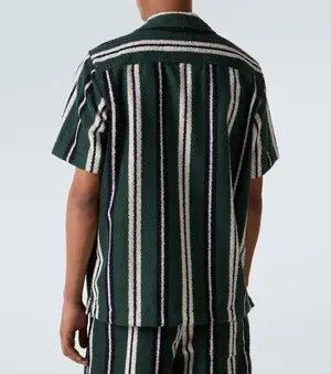 Orlebar Brown Griffith Striped Terry Bowling Shirt - Multicoloured