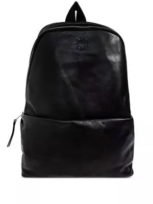 ALLSAINTS Finn Logo-embossed Leather Backpack - Black