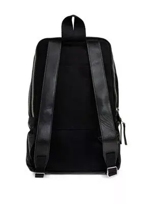 ALLSAINTS Finn Logo-embossed Leather Backpack