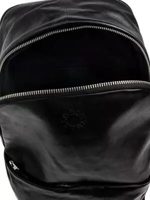 ALLSAINTS Finn Logo-embossed Leather Backpack