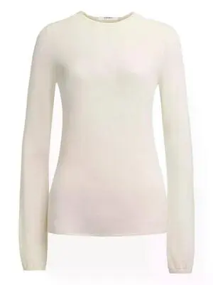 12 STOREEZ Crew Neck Fine Knit Top