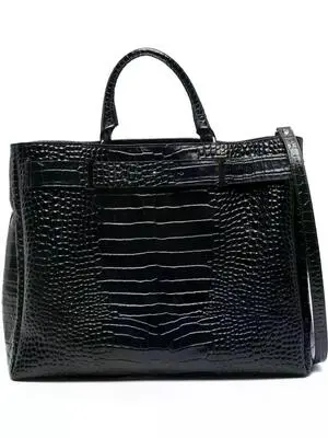 Iceberg Crocodile-effect Tote Bag - Blue