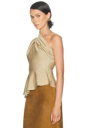 Khaite Metallic Aimee Top