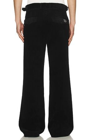 MIDNIGHT RODEO Western Corduroy Trousers - Black