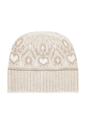 Khaite Avers Cashmere Beanie - Ecru Multi