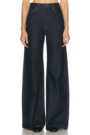 Khaite Dane Wide Leg Jeans - Benson