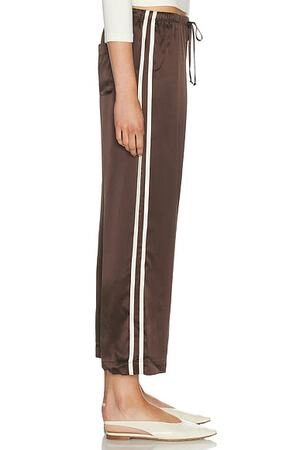 Donni. The Silk Stripe Crop Pant