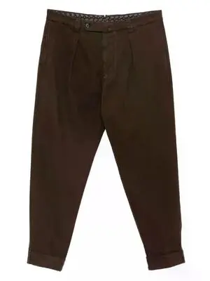 BERWICH Chiaia Pleated Cuffed Trousers - Black