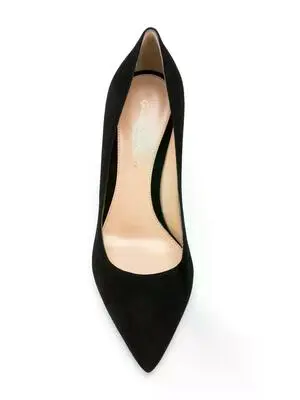 GIANVITO ROSSI Suede Pointed Toe Stiletto Pumps