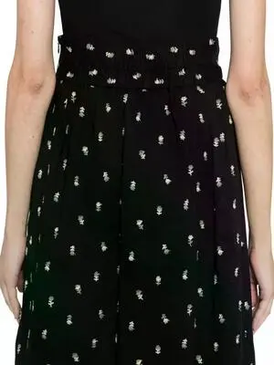 TO B. BY AGNÈS B. Floral-embroidered Midi Skirt