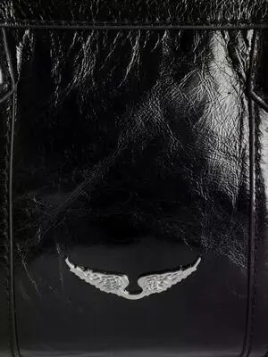 Zadig&Voltaire Patent Leather Shoulder Bag - Black