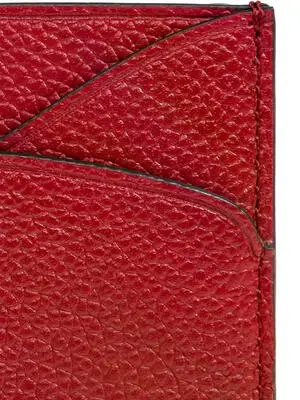 Tory Burch Romy Leather Card Holder - Red
